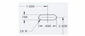 Slot Dimensioning - Basics, ASME Y14.5M - Punchlist Zero